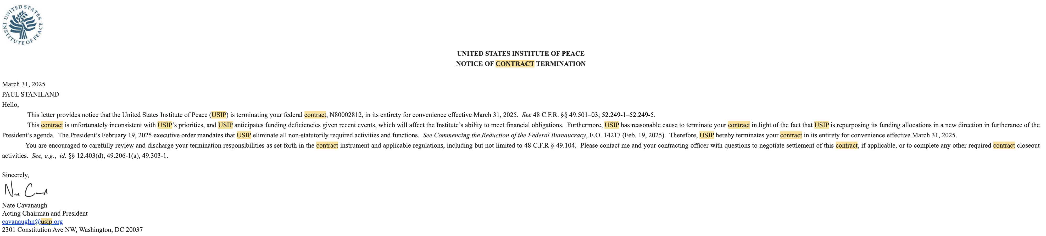 USIP, the Wilson Center, and the Politics of Wrecking – Paul Staniland